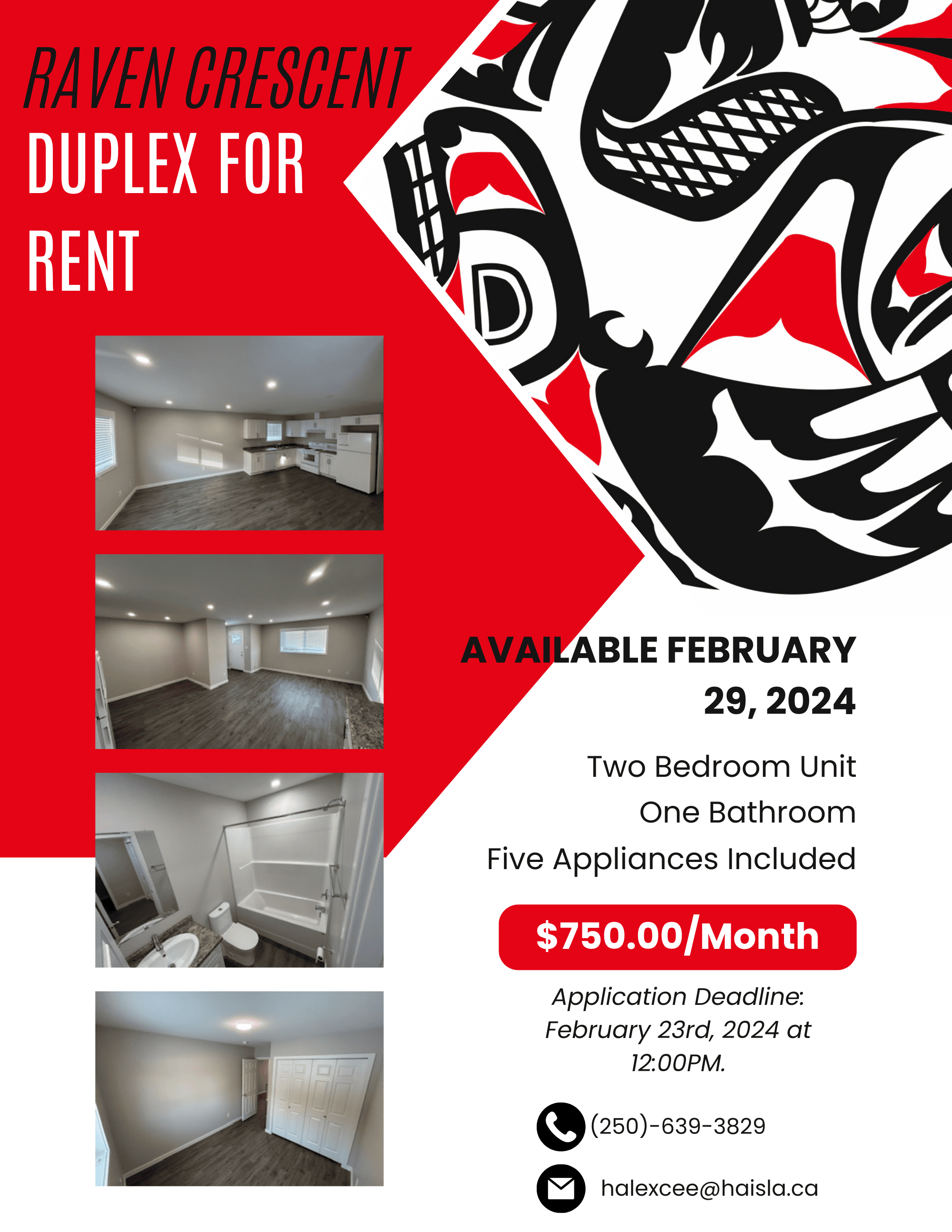 Duplex For Rent - Haisla Nation