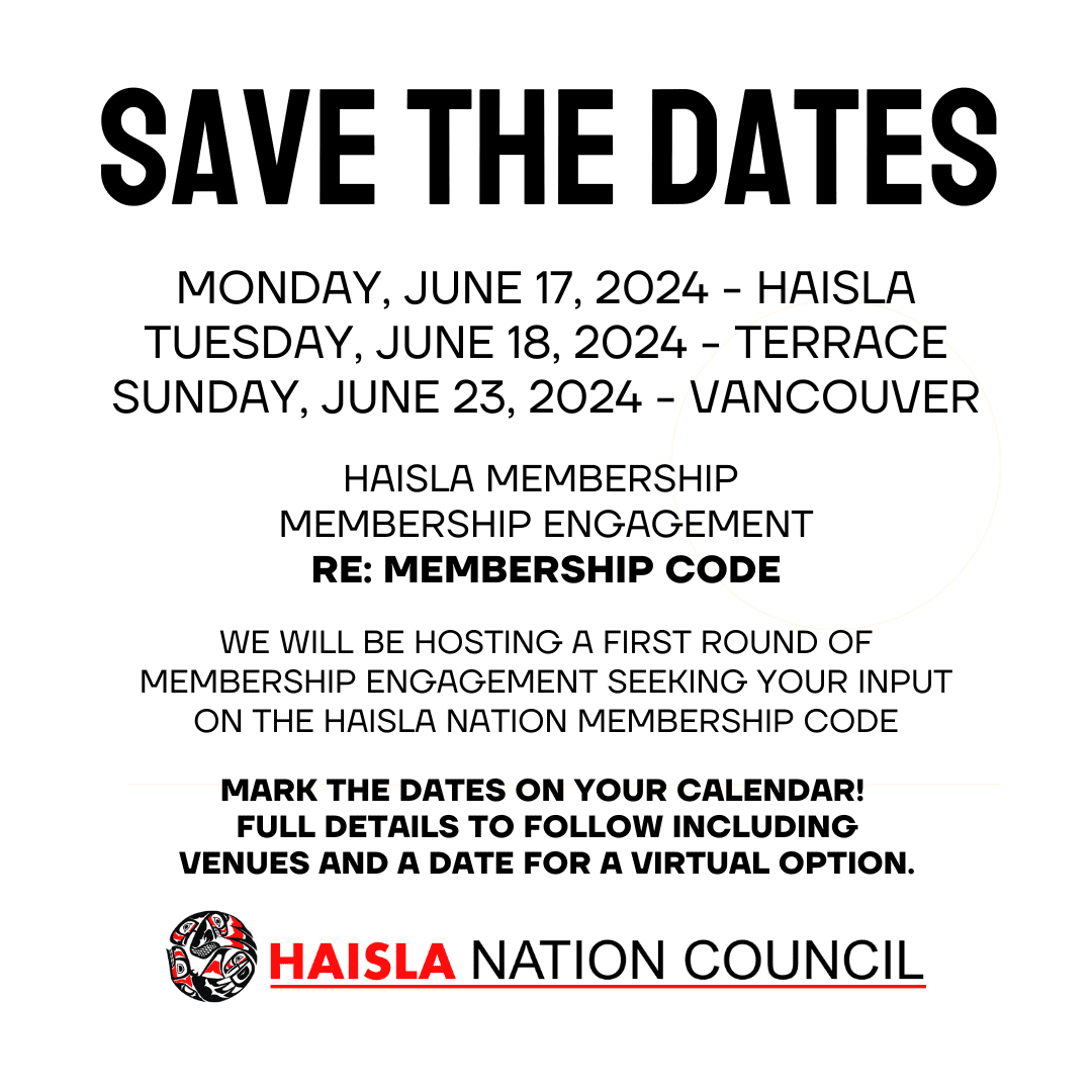Attention: Haisla Membership! - Haisla Nation